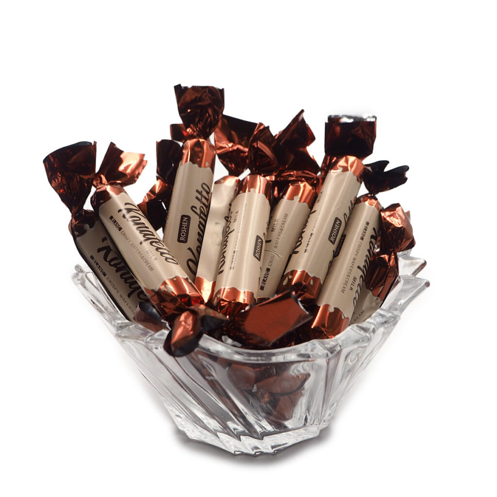 ROSHEN KONAFETTO MILK BLANC CRISPY WAFERS & CREAM ( 1KG, 500G, 250G )