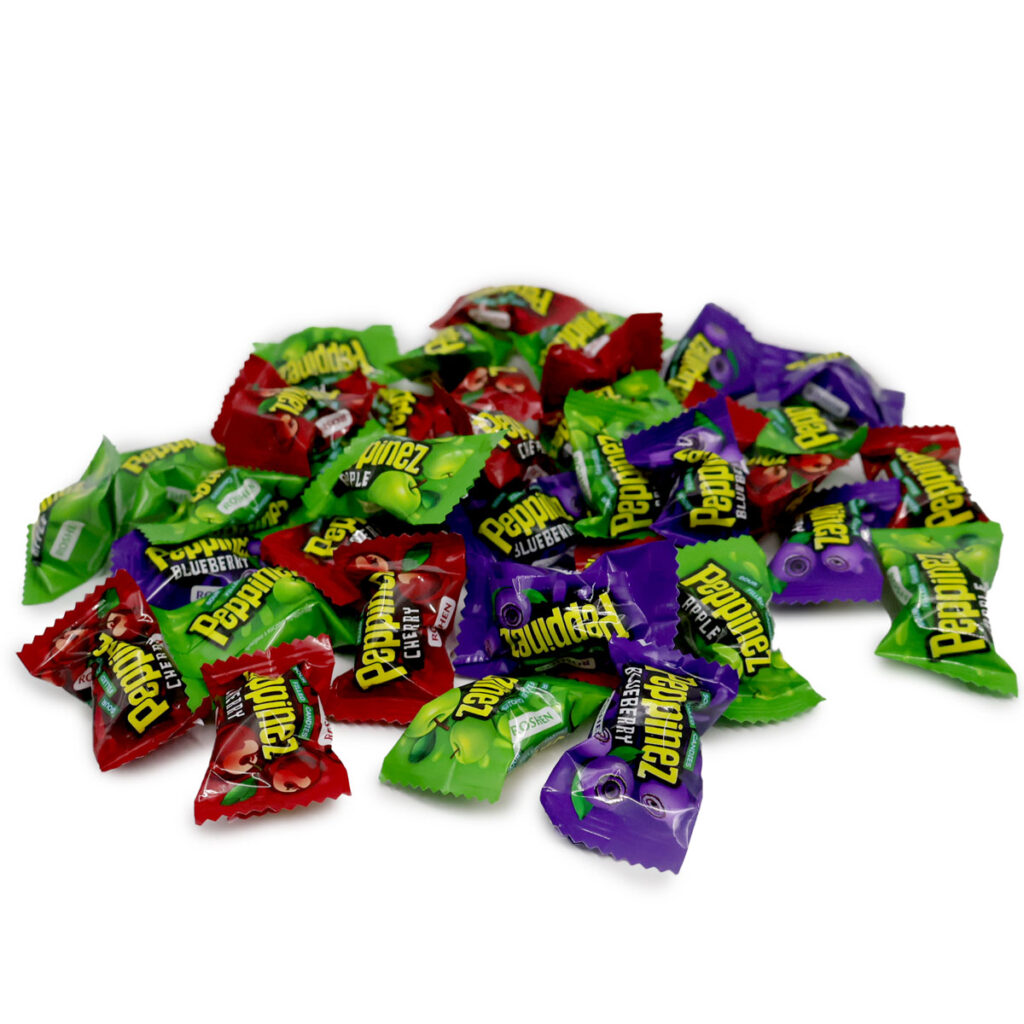 ROSHEN PEPPINEZ – SOUR FRUIT FILLED CANDIES { 300G , 500G , 900G }